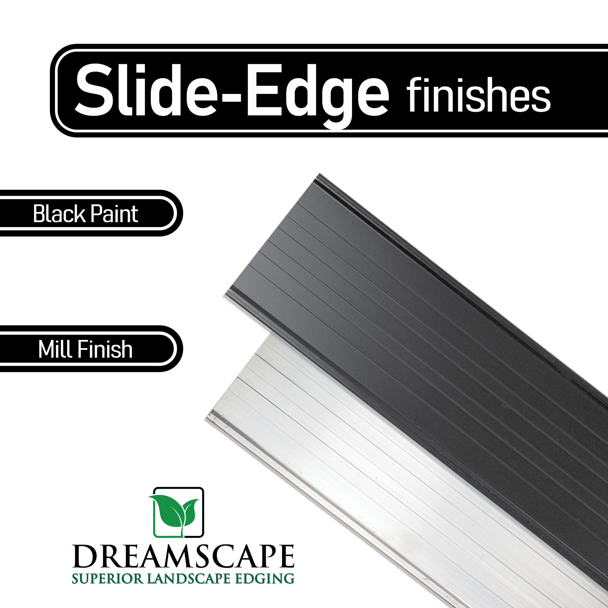 Aluminum Landscape Edging Slide-Edge 1/8" x 4" x 7' 10" Mill Finish (78 ...