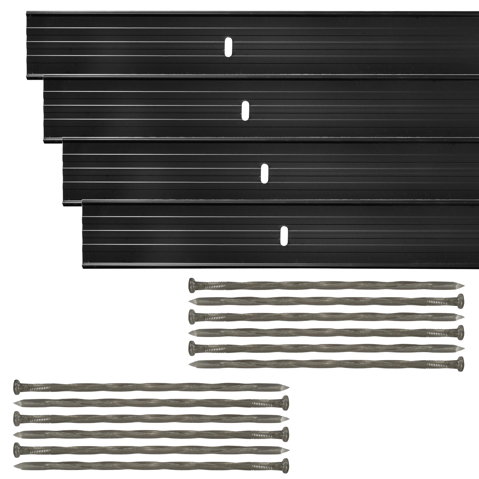 Aluminum Landscape Edging EZ Edging Black EZedge 1/8" x 4" x 6' (24 ...