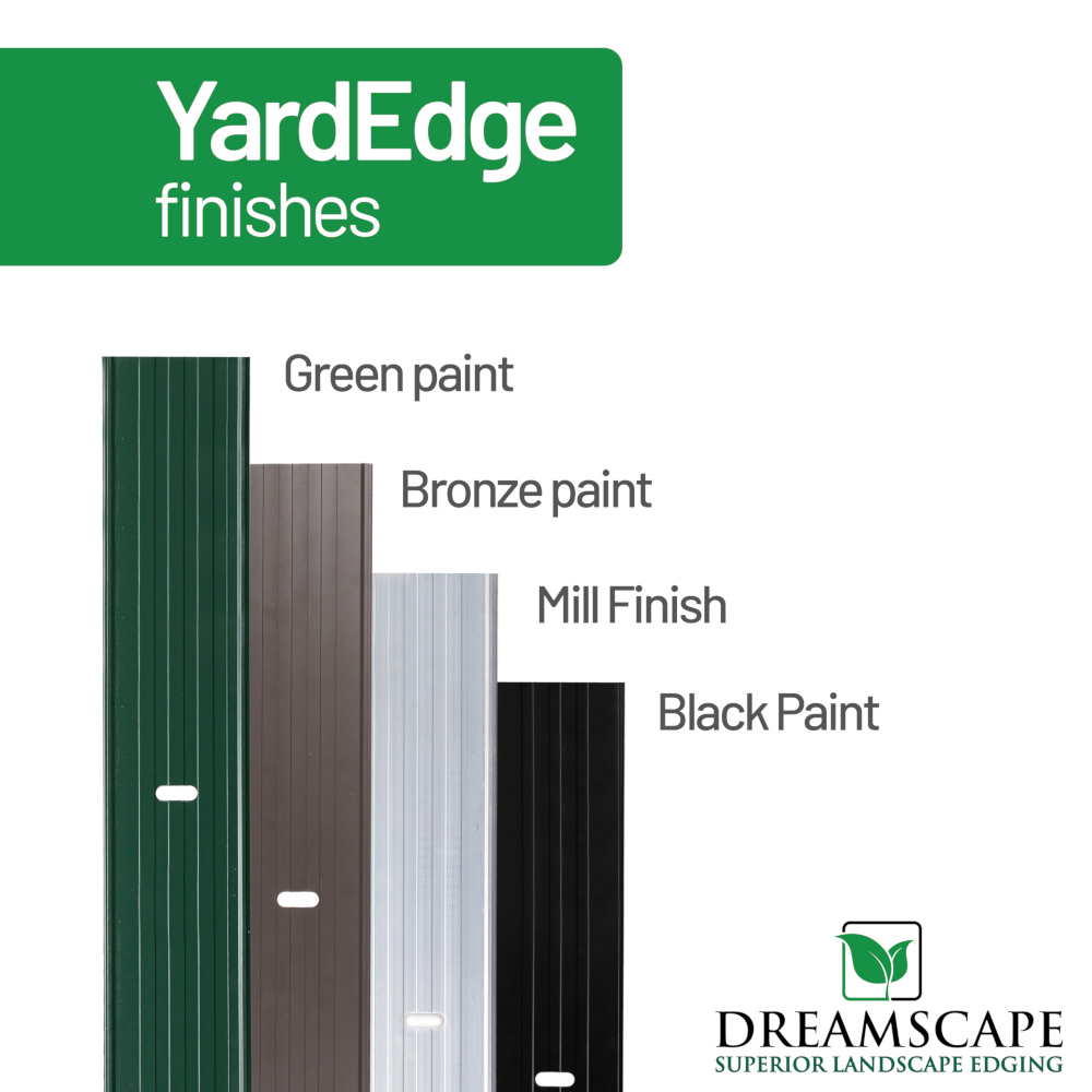 Aluminum Landscape Edging YardEdge YardEdge 6' Black DuraFlex (Box of ...
