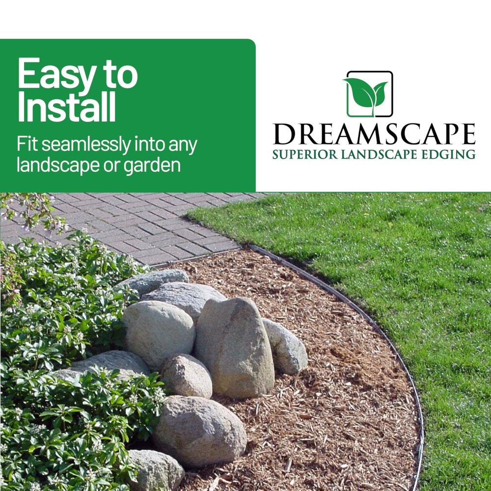 Aluminum Landscape Edging YardEdge YardEdge 6' Green DuraFlex (Box of ...
